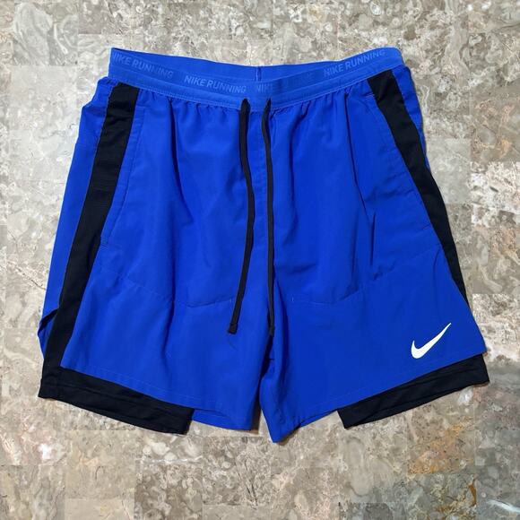 Nike | Shorts | Nike Running Shorts Mens Small Blue Flex Stride 5 Lined ...